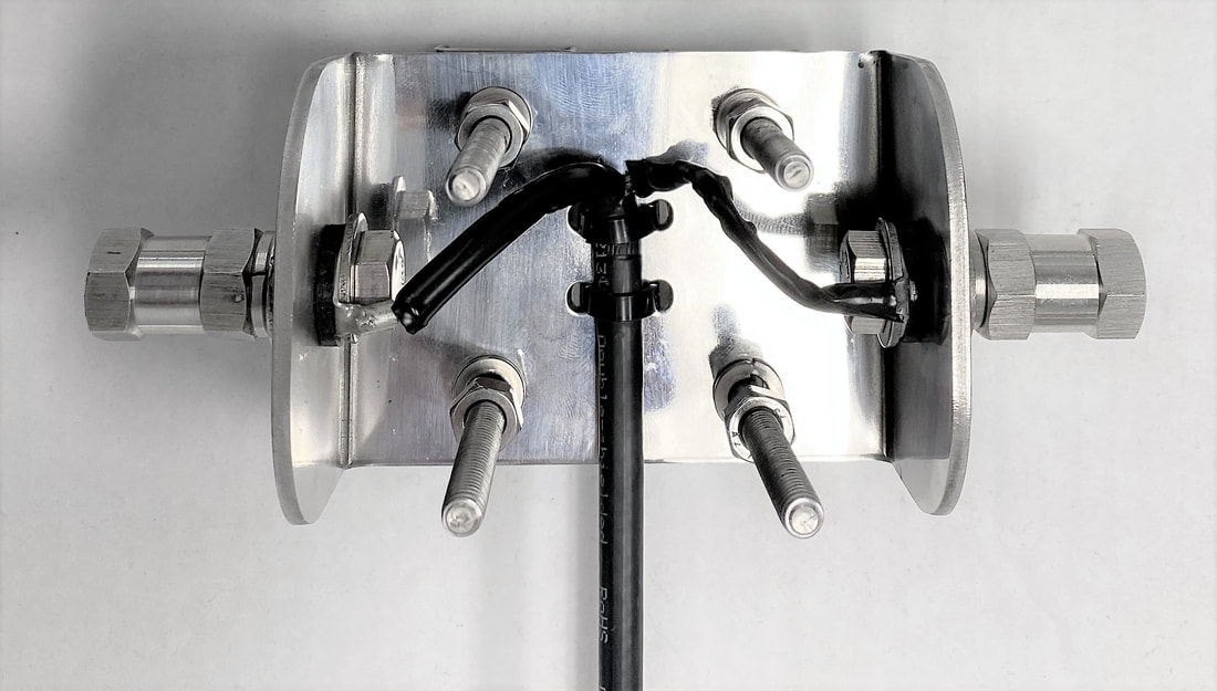 ProComm DP4M Dipole Antenna Mounting Bracket 3/8-24 Studs - customcbradios